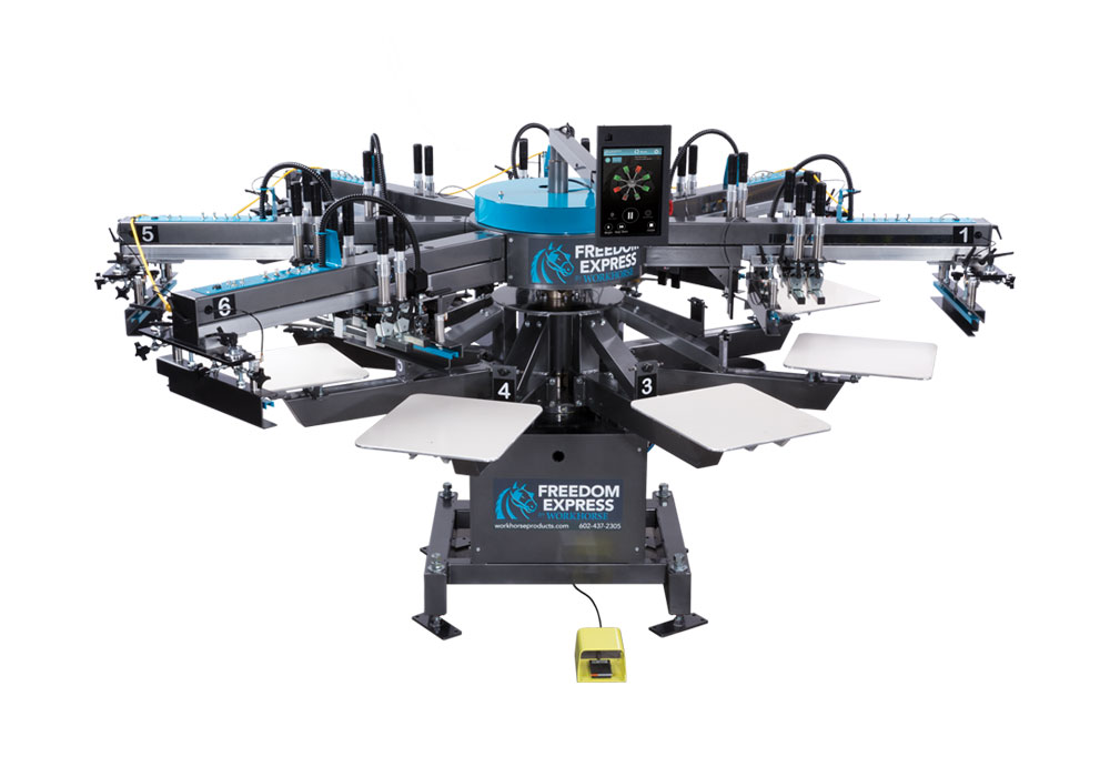 Automatic Screen Printing Press Manufactured Workhorse Products
